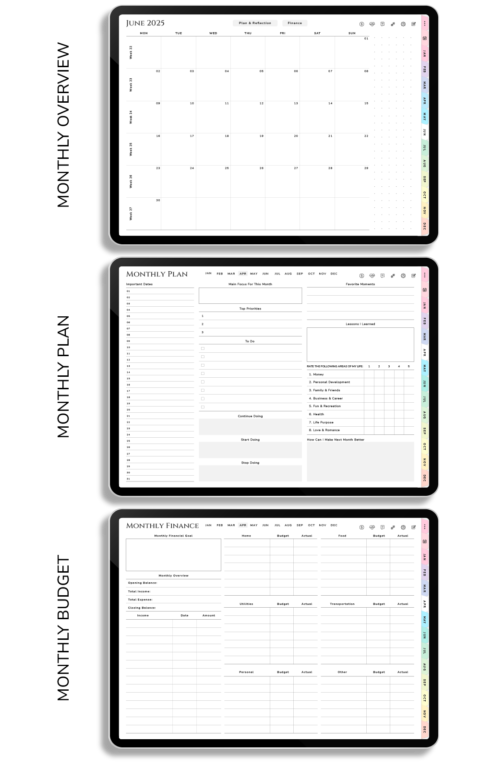 The Best Digital Planner 2025 for Tablet, Mobile and Desktop (iOS ...
